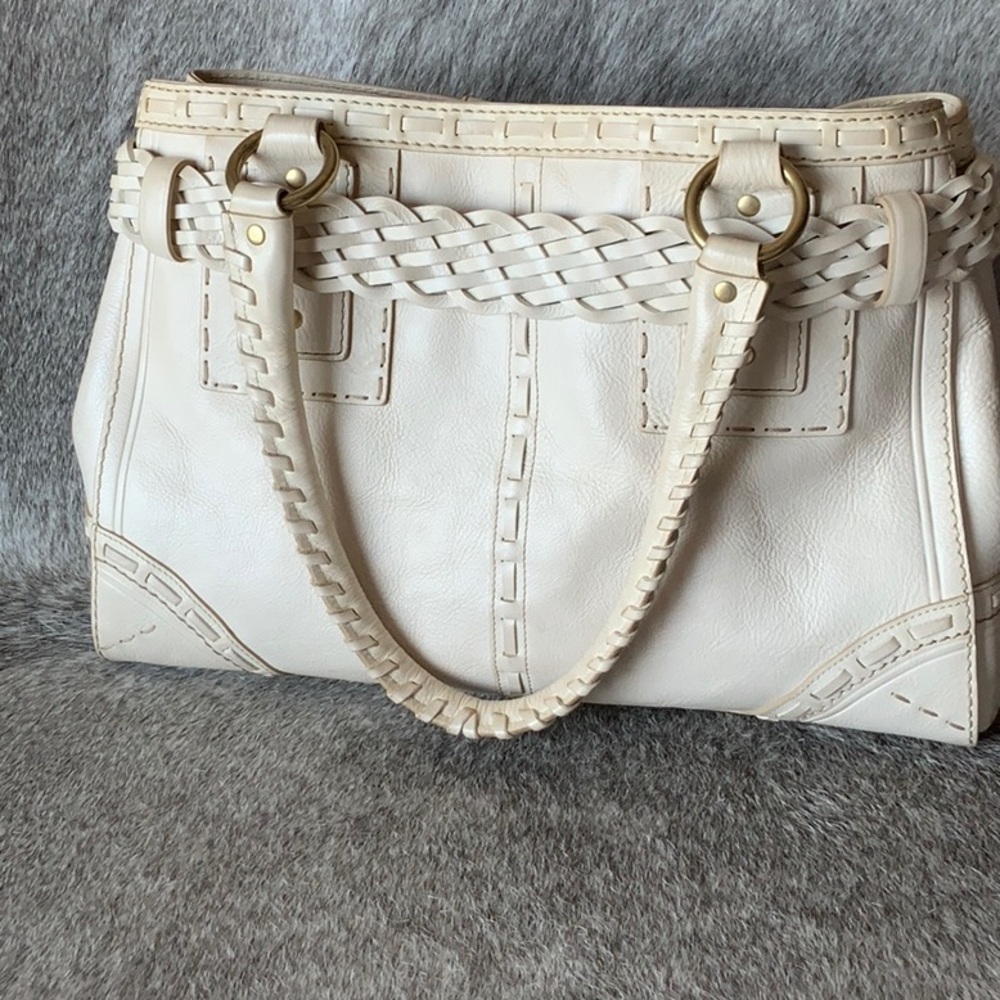 Coach Hamptons Limited Edition Braided Handbag - Gem